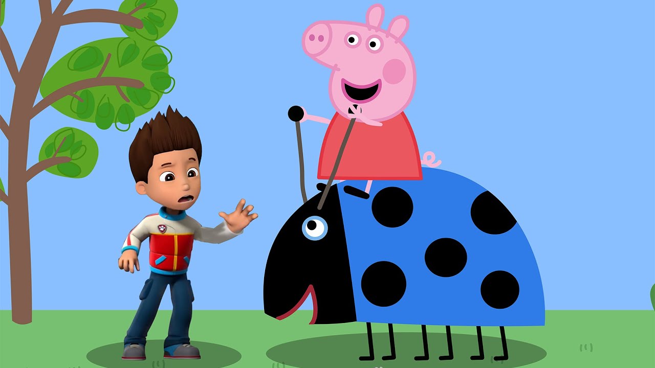 Peppa Pig and the Paw Patrol made great contributions by riding on a ...