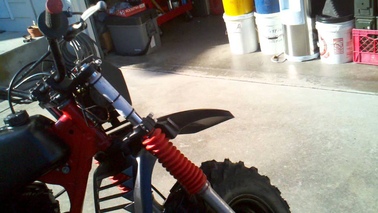 1986 Yamaha BW200 Before Mounting of Custom Rifle Rack - YouTube