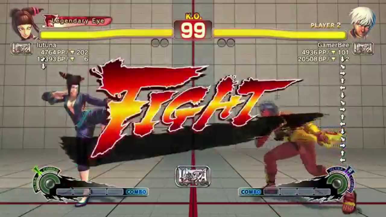 lutuna (Juri) vs GamerBee (Elena) ranked USF4 - YouTube