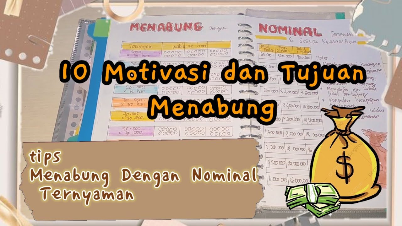 10 Motivasi dan Tujuan Menabung - YouTube