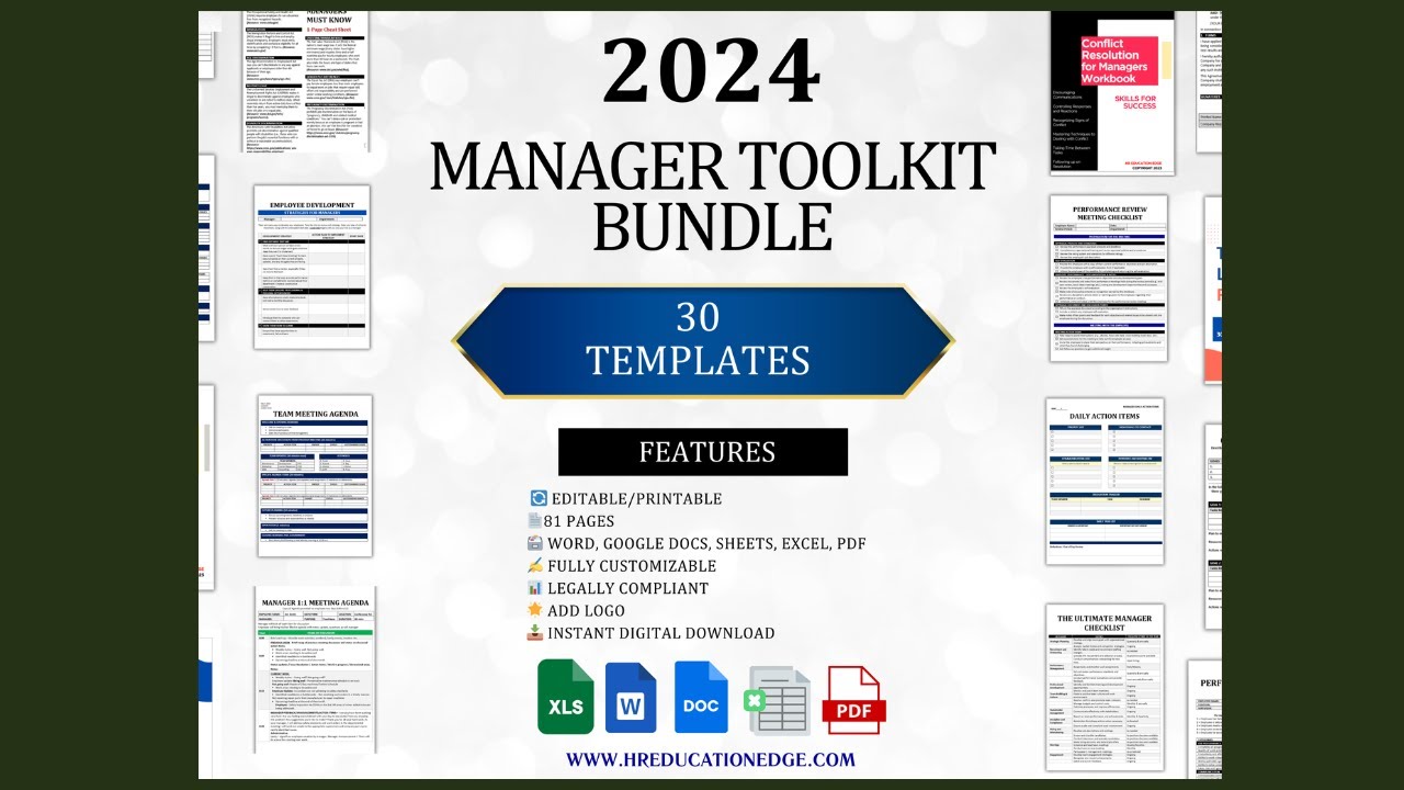 All-in-One Manager Toolkit: Essential Templates and Forms for Managers ...