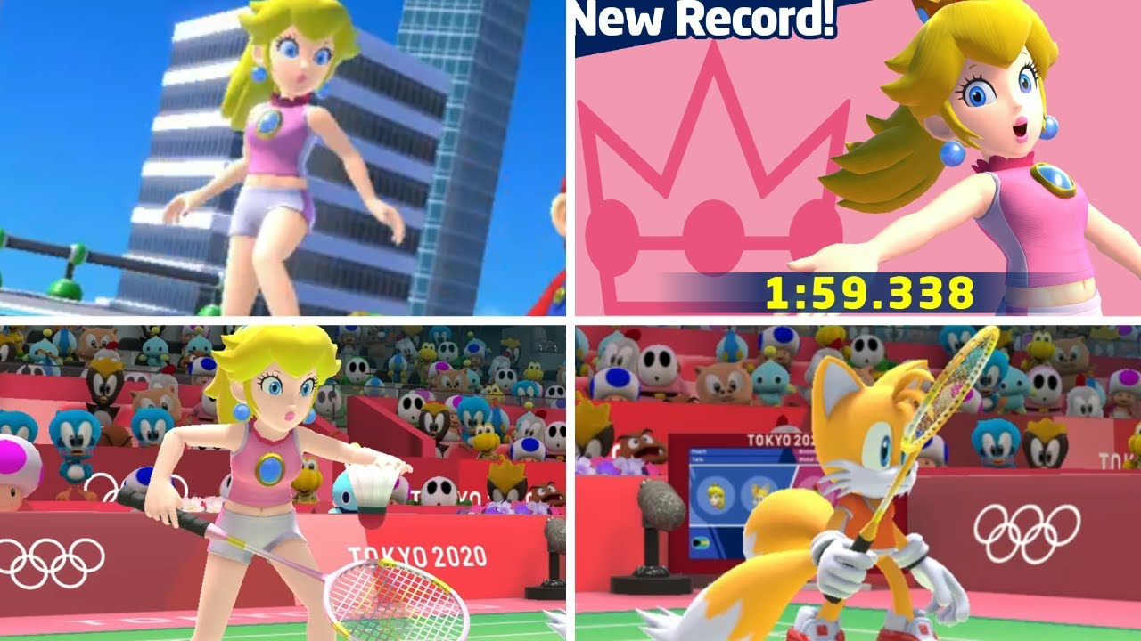 MARIO & SONIC AT THE OLYMPIC GAMES TOKYO 2020 Peach + Tails - Badminton ...