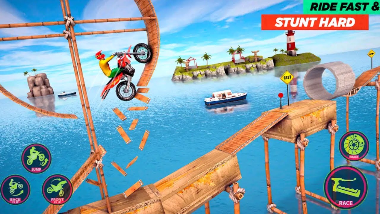Bike stunt tricks master game | Bike stunt tricks master 2 | Bike stunt ...