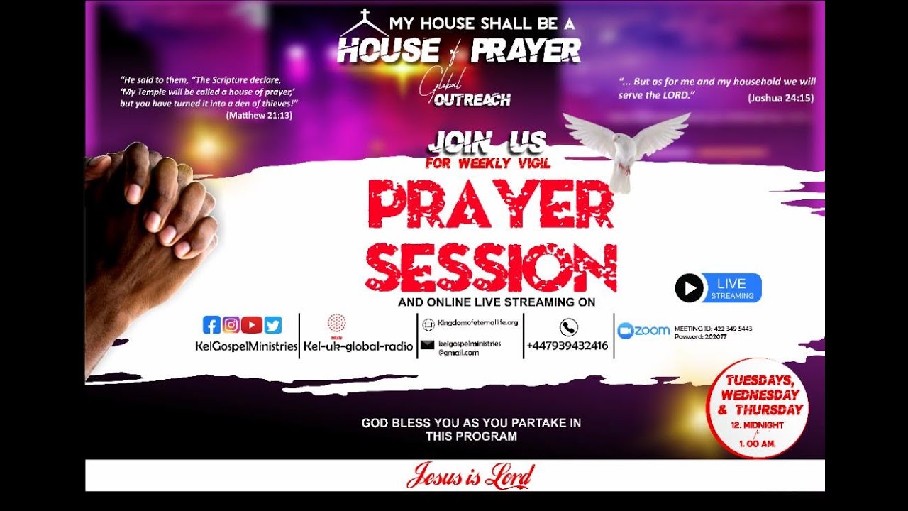 Live | My House Of Prayer Outreach | Thu 14 Sept 2023 | 12am | # ...