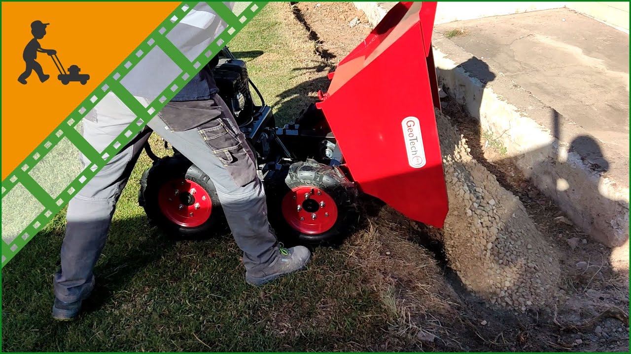 Funcionamiento Carretilla con motor GeotechPro GEOTRAK 400 - YouTube