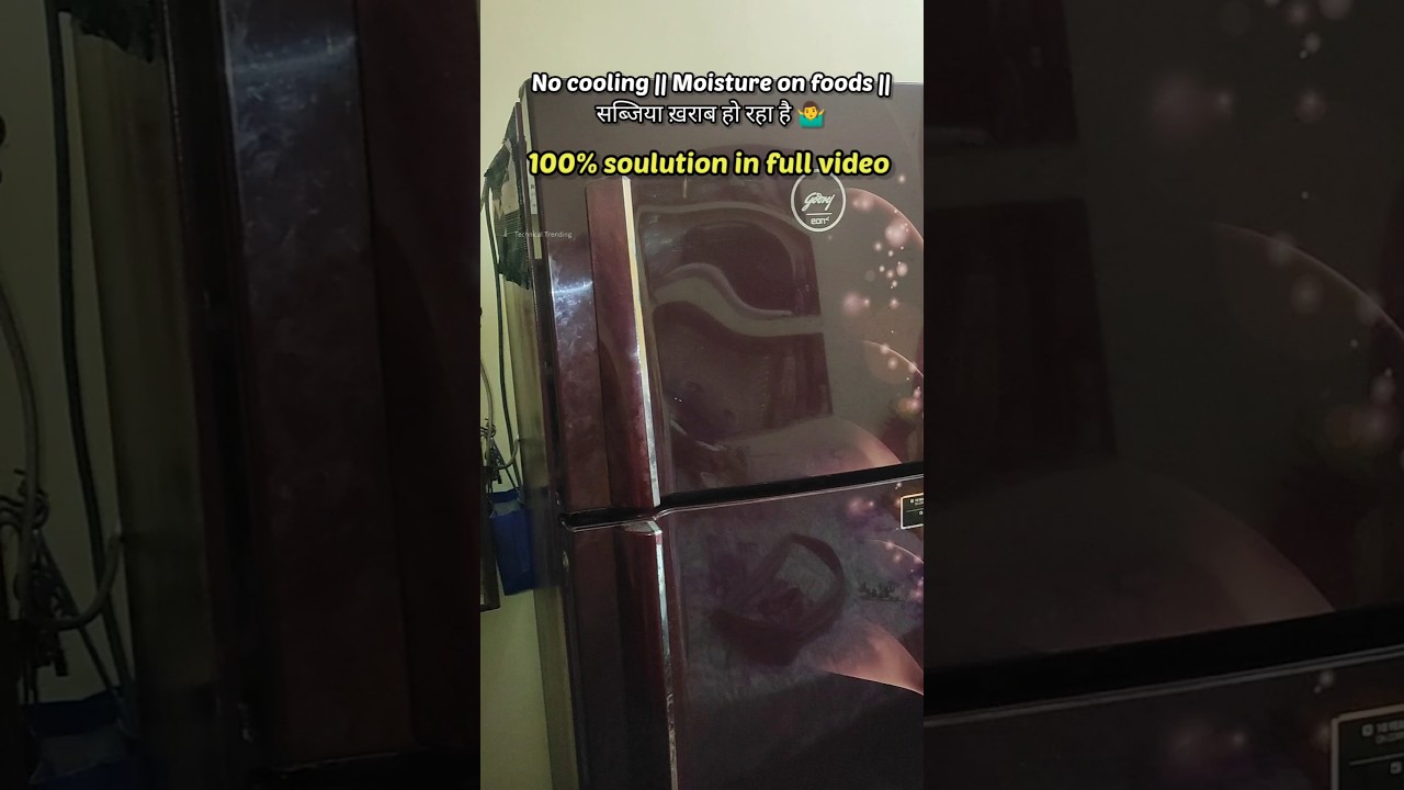 NO COOLING || moisture on foods || problem solve #refrigerator - YouTube