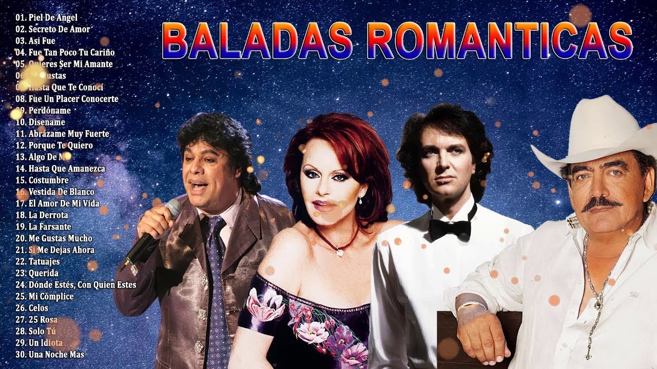 Las 50 Éxitos Baladas Románticas Inmortales Joan Sebastian, Camilo Sesto,Juan Gabriel Y Rocio ...