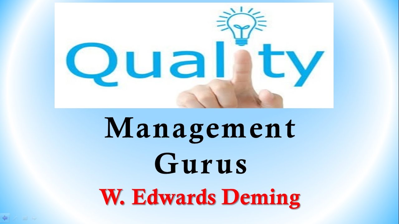 Quality Guru Part 1 (W. Edwards Deming) #qualityguru #Qualitystatements ...