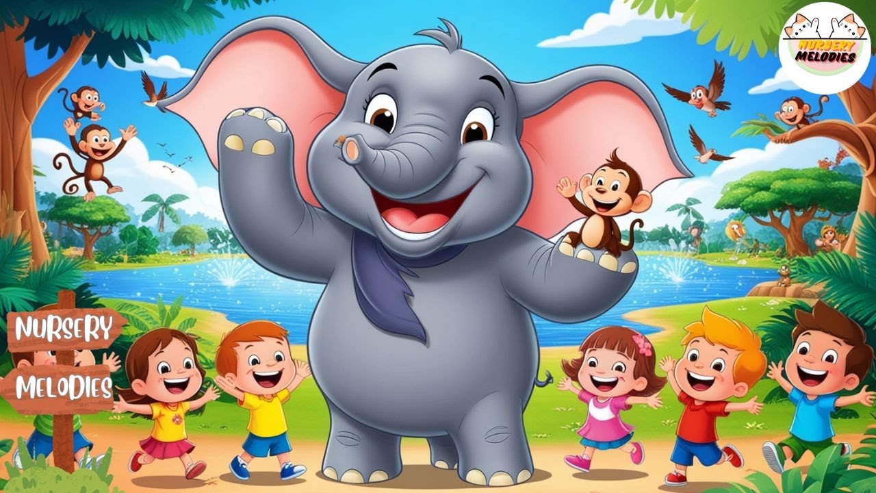 Elephant Song | for kids | kids song | animal songs | Nursery Melodies ...
