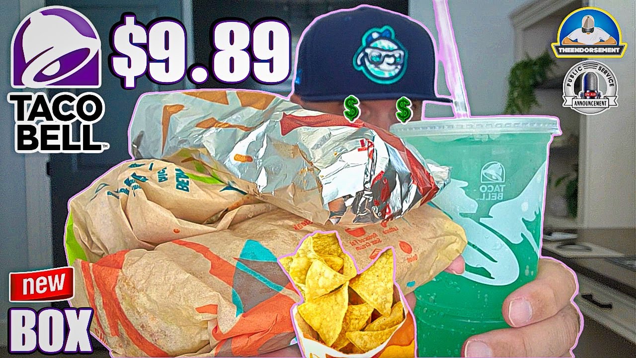 Taco Bell's BEST Box Ever? | Shredded Beef Grilled Cheese Dipping Taco ...
