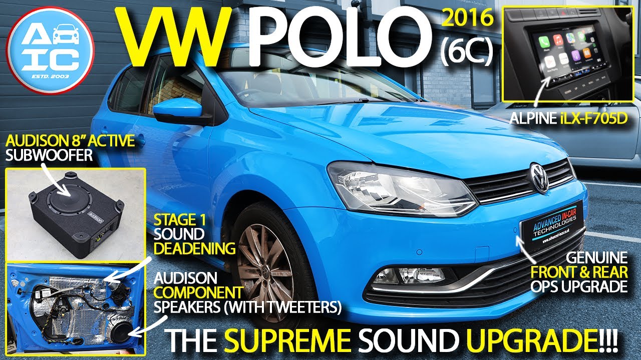 VW Polo (6C) gets a Supreme Sound Upgrade! Audison Sub, Speakers ...