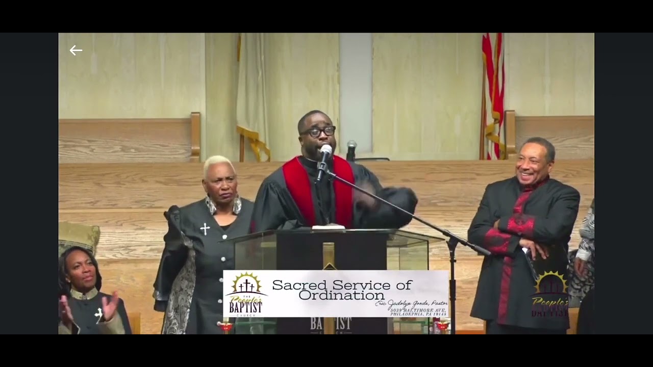 Pastor Eric Jadolyn Goode, “An Ordination Recommendation” - YouTube