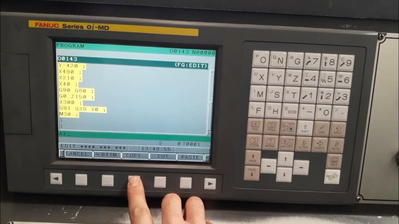 Cnc fanuc program kopyalama ve yapıştırma, cnc program kopyala-yapıştır #cnc #fanuc #kopyalama ...