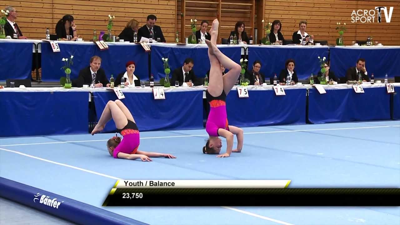 Acro Cup Albershausen 2013 Womens Pair Balance Youth Trust Gymnastics ...