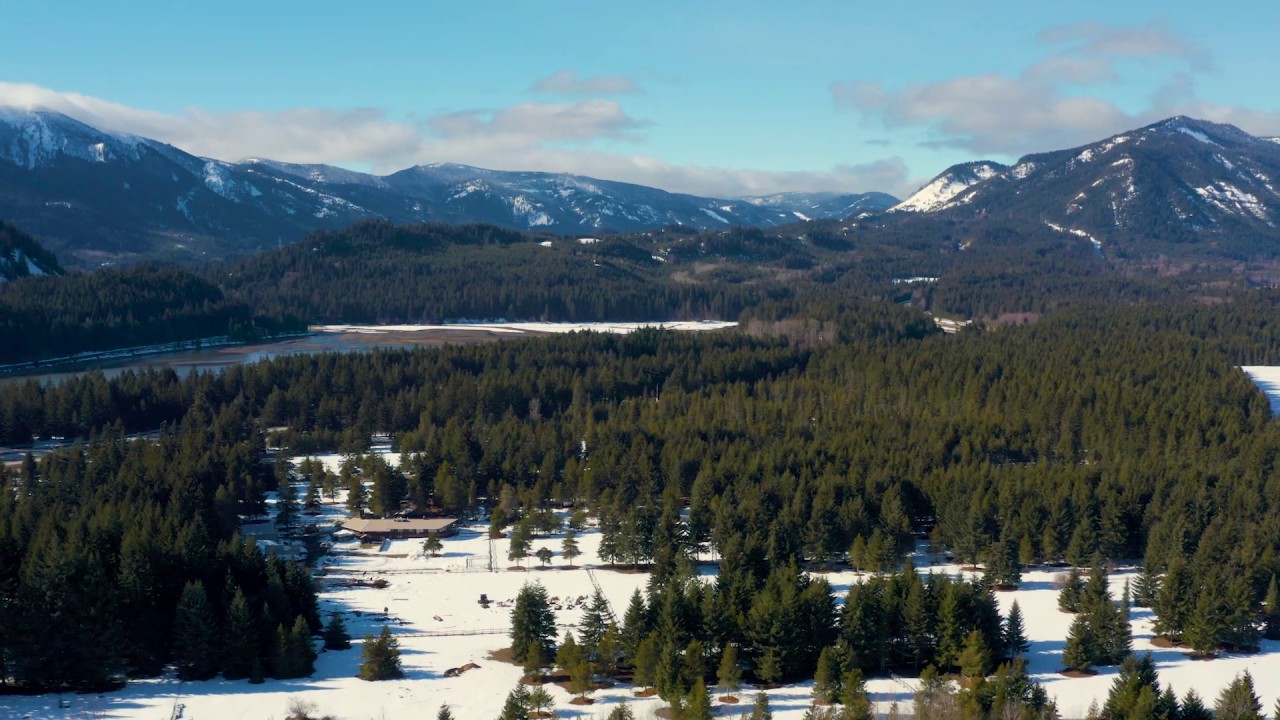 Silver Ridge Ranch Easton, WA Aerial Tour- Dawn Helmerson Realty - YouTube
