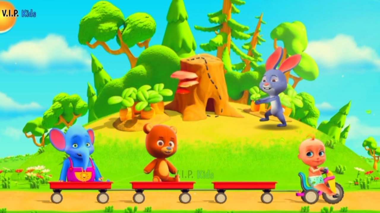 Mini Tractor Transporting Golu Molu Trolly Cartoon Video Moral Kahani Hindi Story