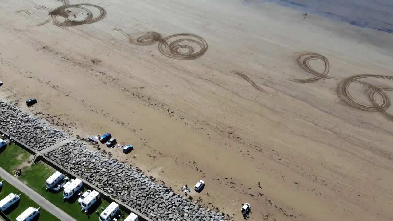 Drone Footage of Brean Sands Beach – Breathtaking Aerial Views of ...