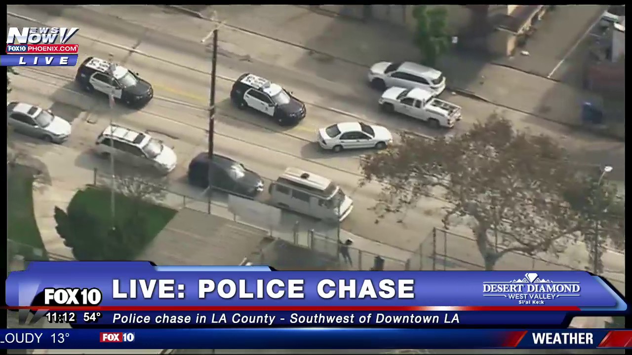 FULL COVERAGE: Police Chase In LA County (FNN) - YouTube