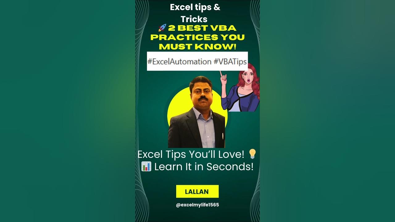 Vba Excel Excelautomation Vbatips Exceltips Codingautomationexcelhacks Learnvba