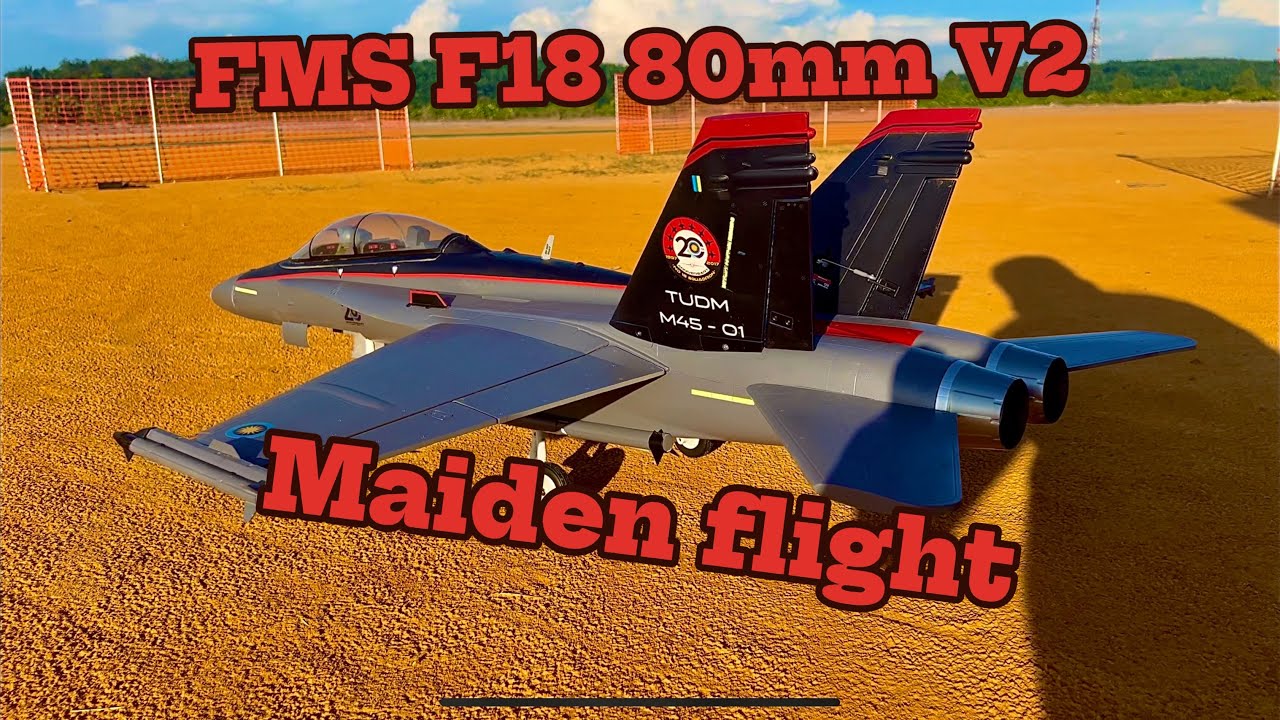 It’s been almost 4 year since I flew a F 18 hornet from FMS 80mm v2 Edf ...