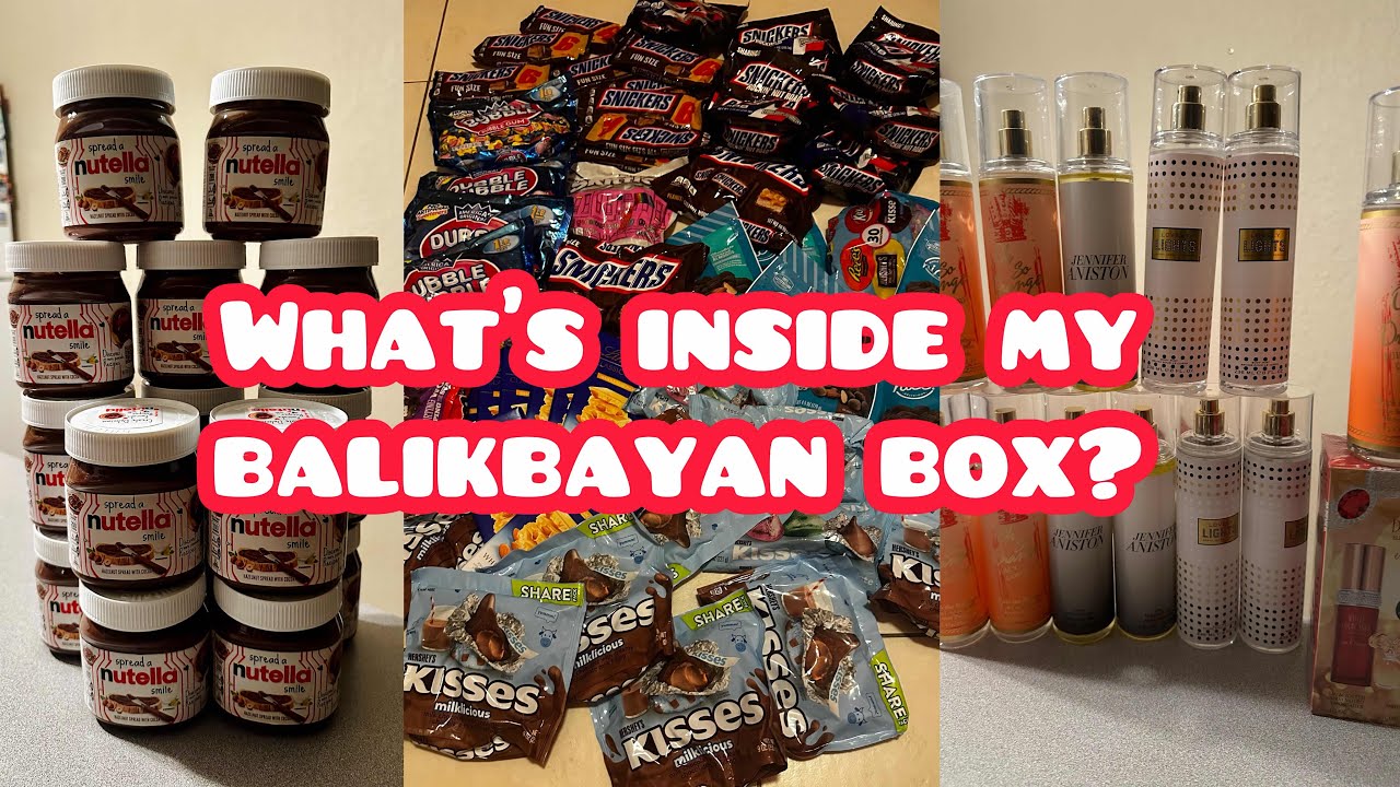What stuff on my balikbayan box? Free chocolate, Perfume, nuttella and ...