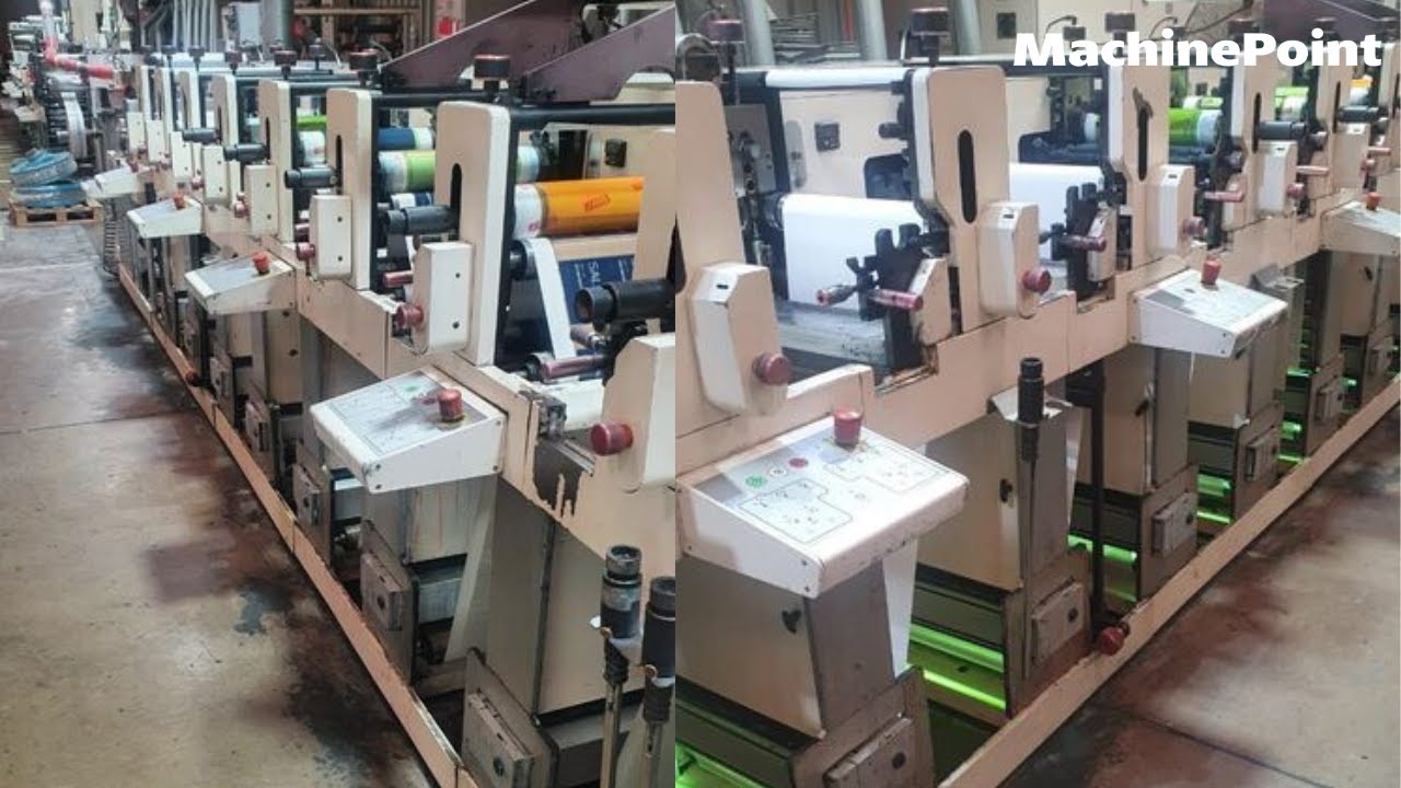 NILPETER - FB 3300 - Label flexo printing machines - YouTube