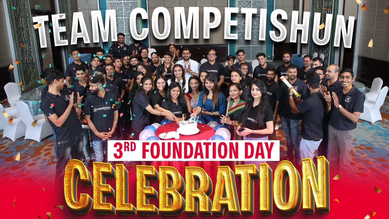 🎉 Celebrating 3 Years of Success! 🎉 || 🎂 3rd Foundation Day || Team Competishun 🎉🥳🎊 - YouTube