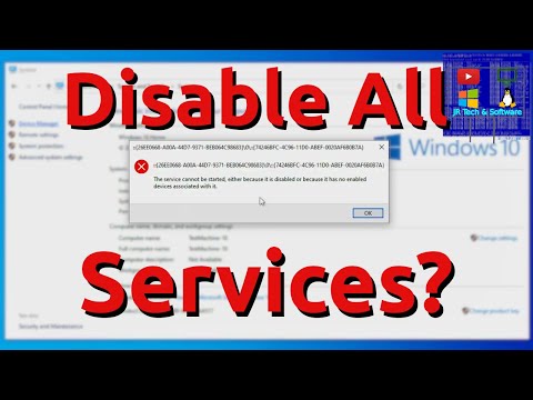 What Happens When You Disable All Windows Services? - YouTube