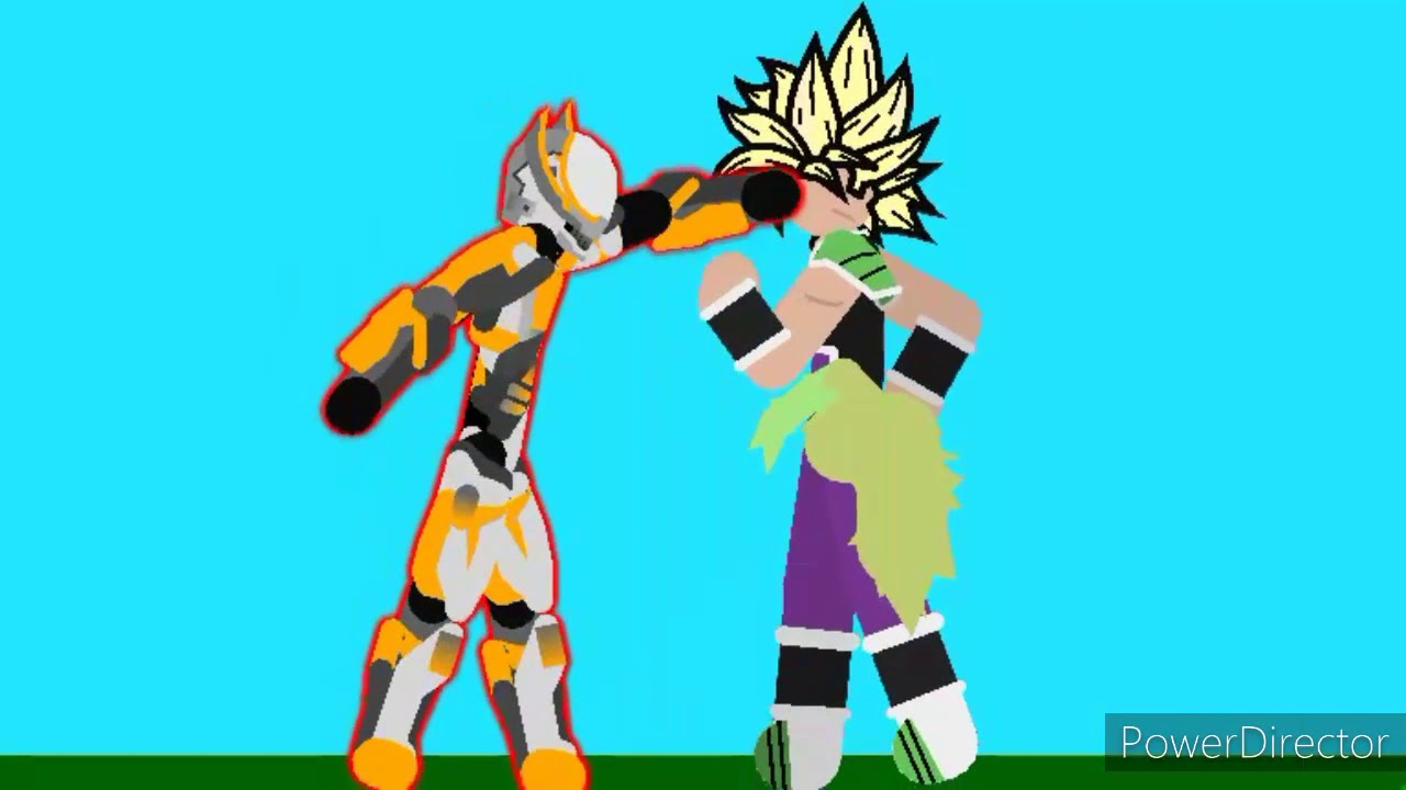 Broly vs shadow rider and darth bangel - YouTube
