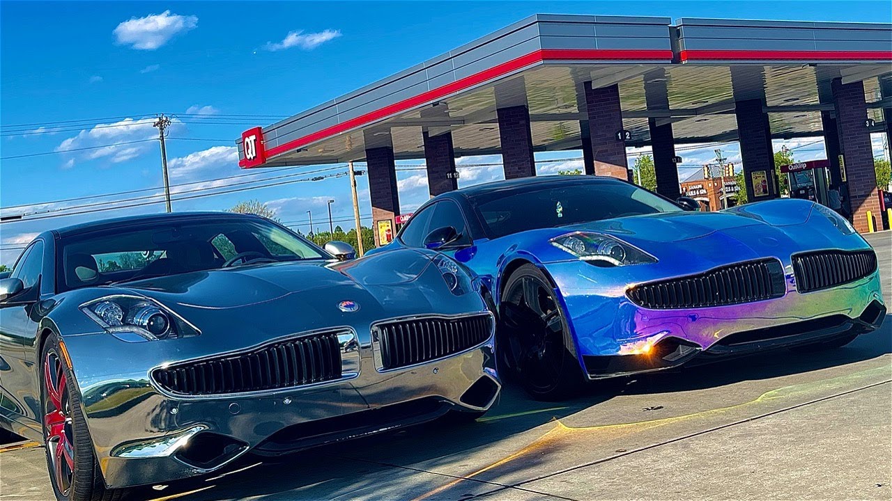 Two Chrome Wrapped Fisker Karma's in one place - what are the chances ...