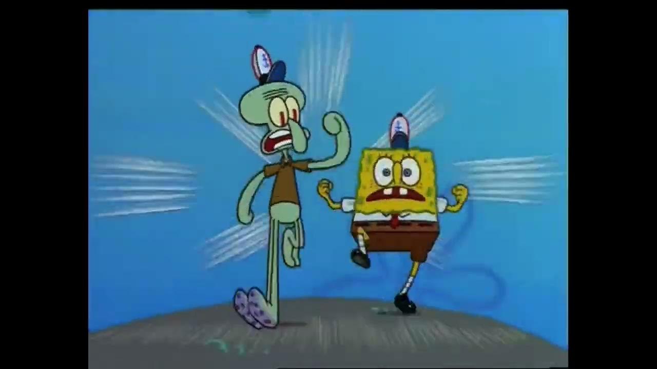 SpongeBob & Squidward running meme - YouTube