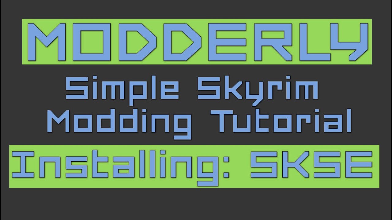 Quick and Easy Skyrim SKSE installation - YouTube
