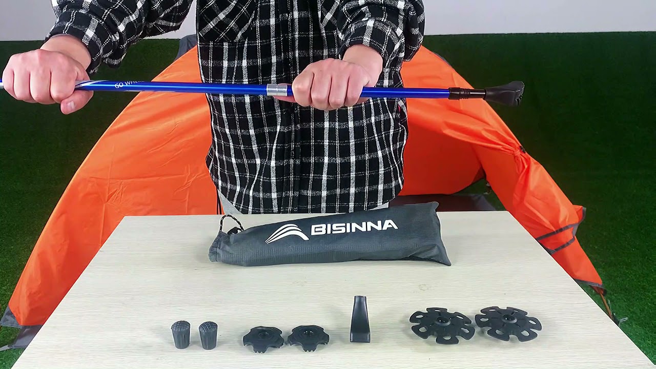 BISINNA DL015 Collapsible Trekking Poles Installation video - YouTube