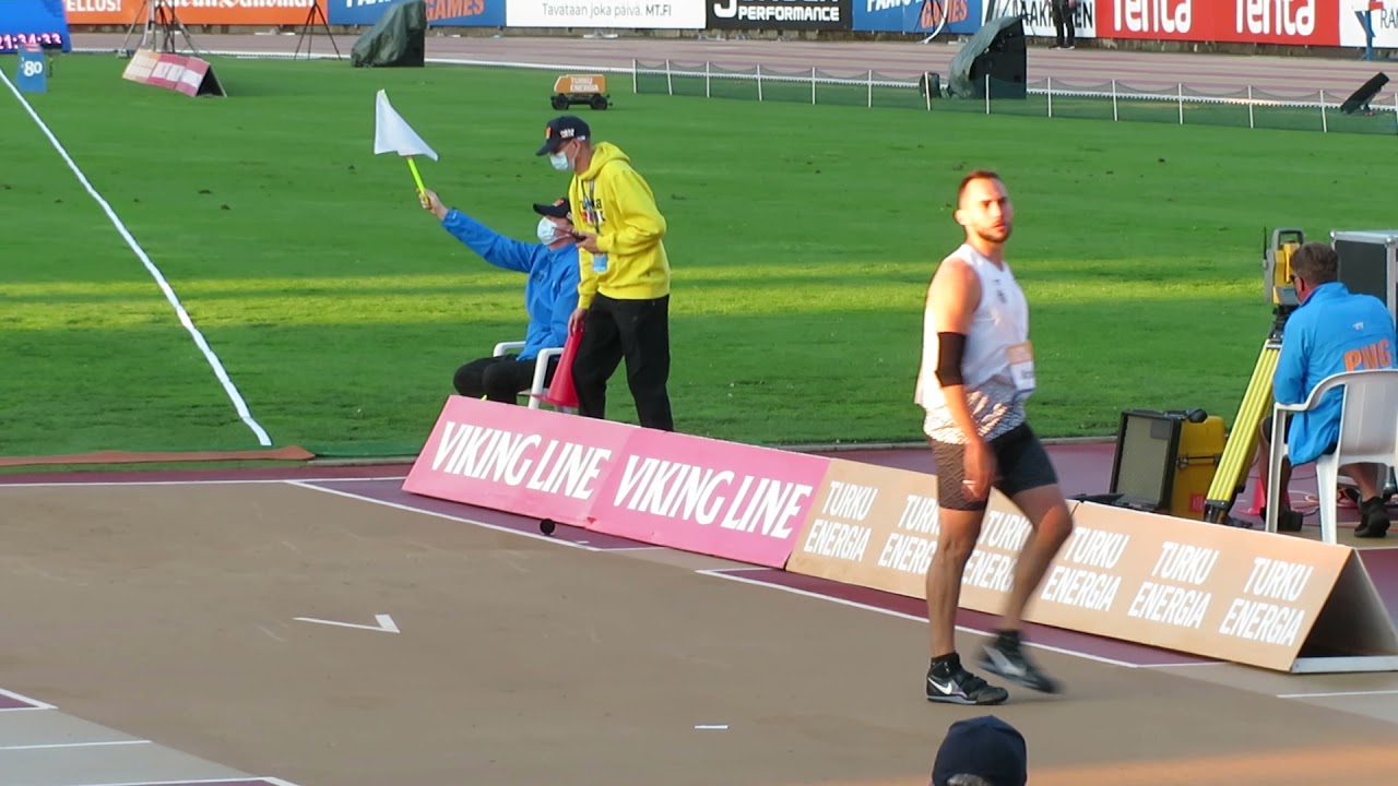 Paavo Nurmi Games 2021 #javelinthrow #yleisurheilu Marcin Krukowski POL ...