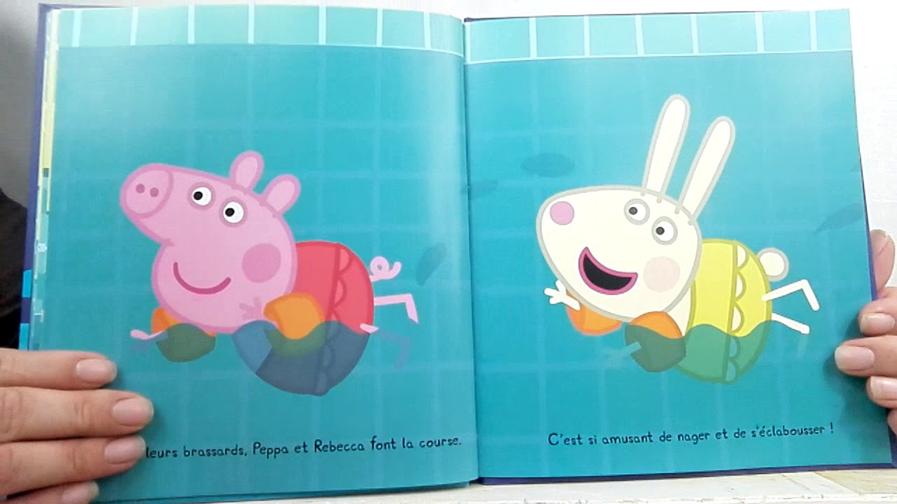 Peppa Pig-Peppa va à la piscine /Histoire pour les enfants en Français ...
