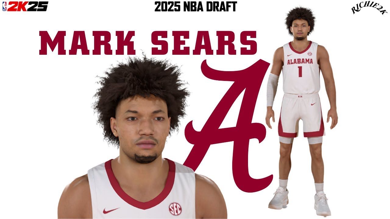 Mark Sears Face Creation in NBA 2K25 - YouTube