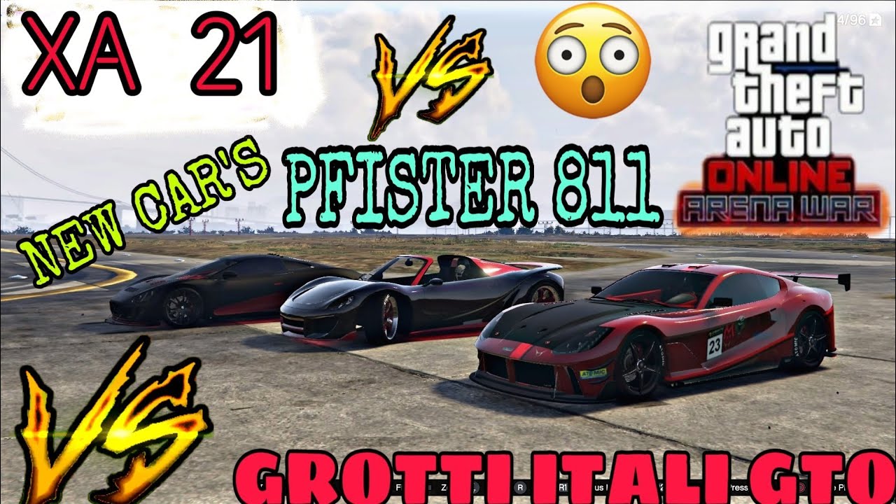 GTA 5 ONLINE : NEW FASTEST GROTTI ITALY GTO VS XA 21 VS 811 " DRAG RACE ...