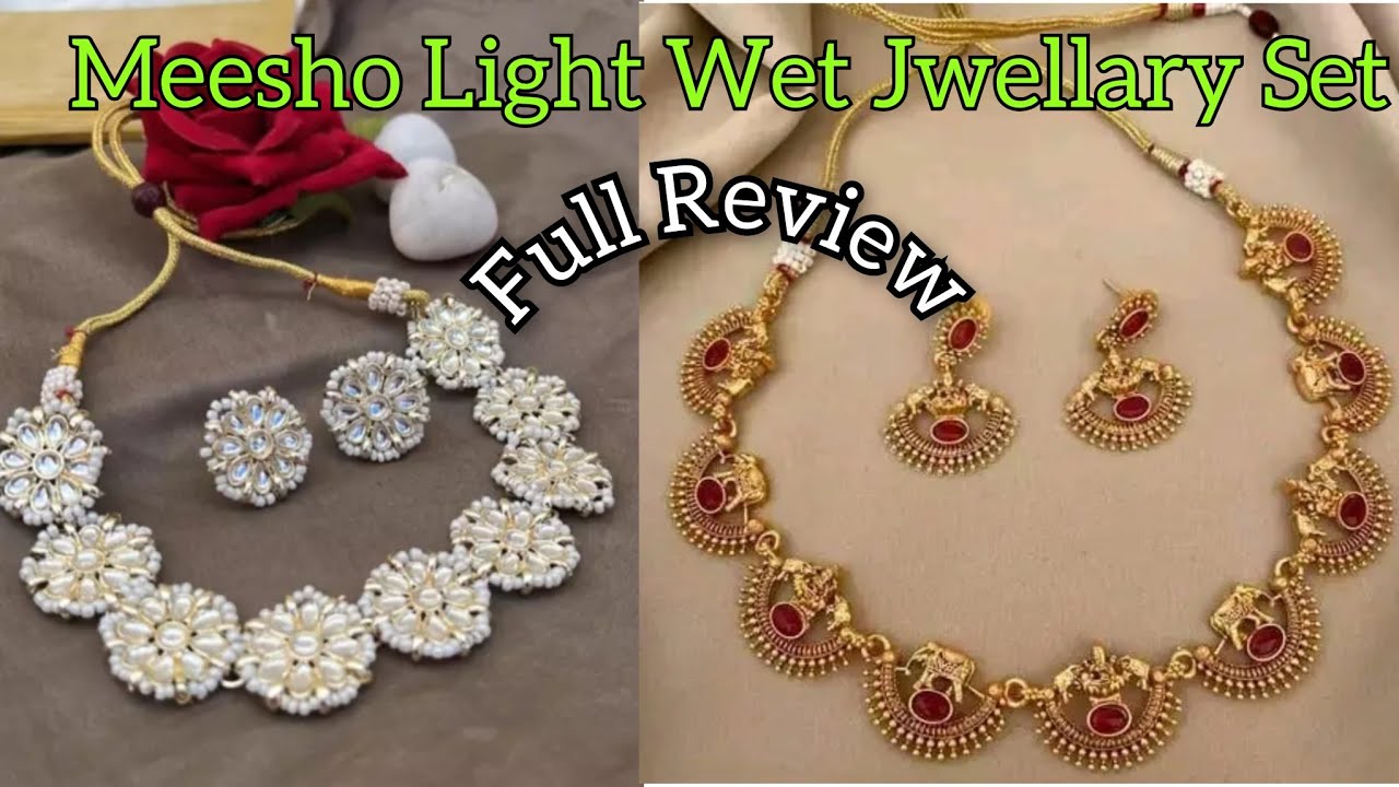 Meesho Lightweight Jewellery Set Full Review/ Online Shopping Review ...