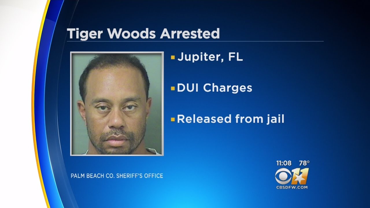 Tiger Woods Arrested On DUI Charge - YouTube