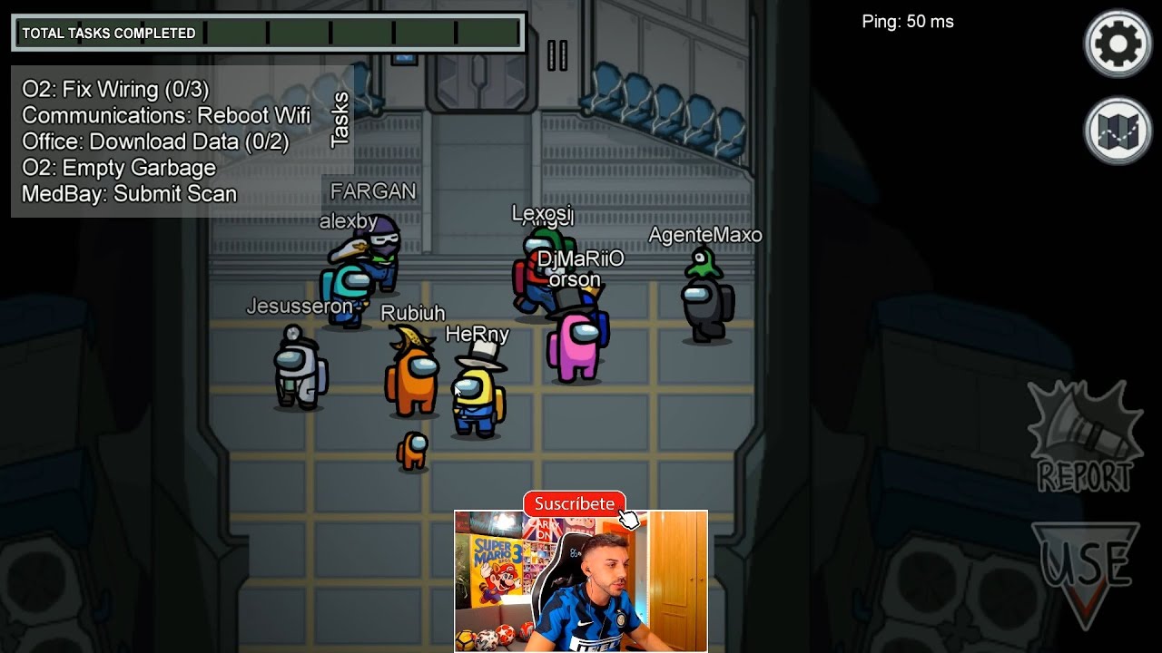 AMONG US con GRANDES YOUTUBERS - DjMaRiiO - YouTube