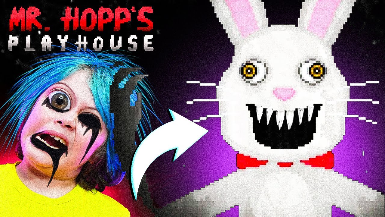 NÃO ENTRE NA CASA DO COELHO ASSUSTADOR 🐰😱 Mr. Hopp's Playhouse EP.01 ...
