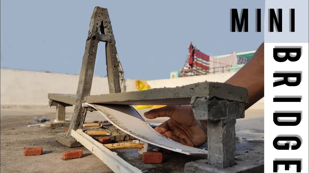Making Mini Cable Stayed Bridge | How to make mini bridge | Part - 1 ...
