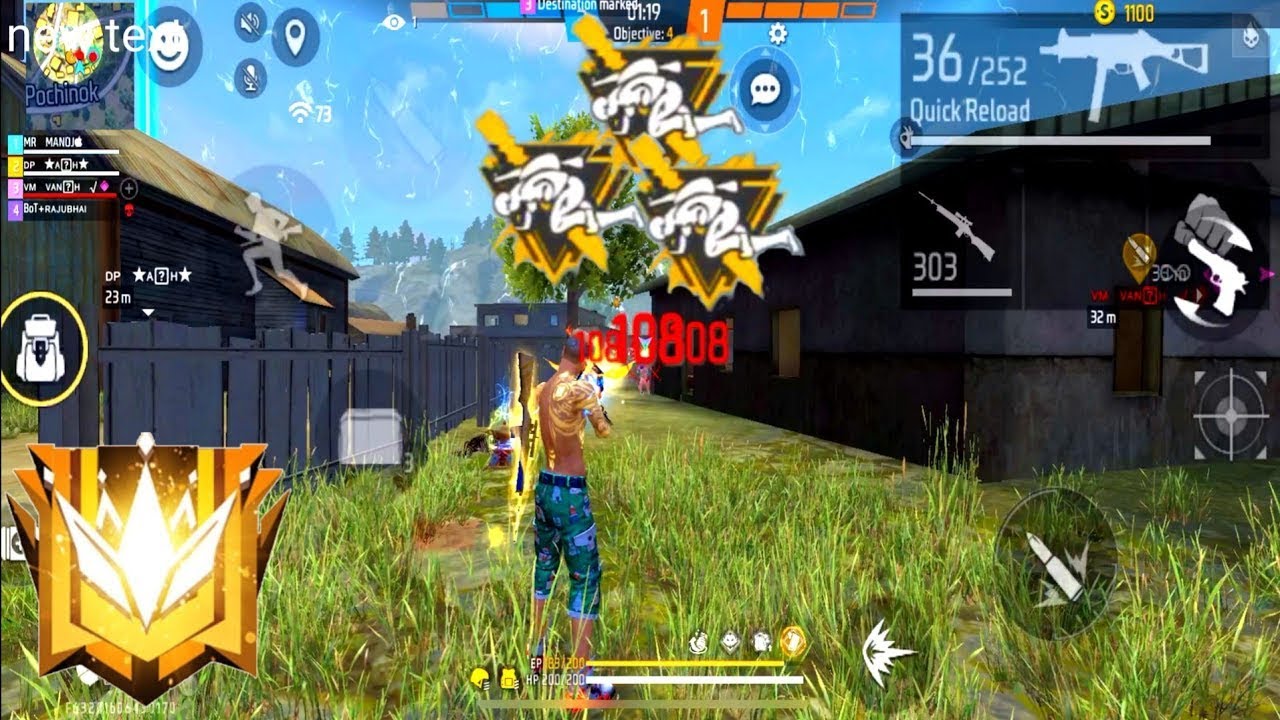 Free Fire CS Rank Master Game Play - YouTube