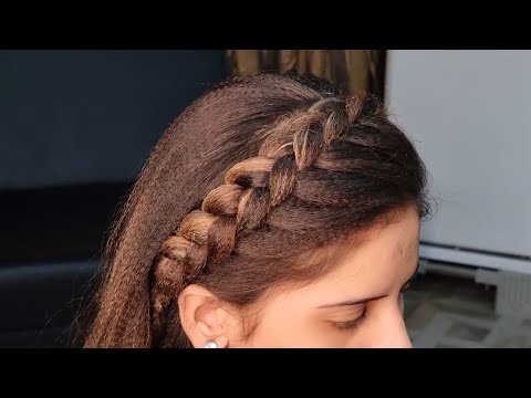 Beautiful Side Ditch braid hairstyle| Hairstyle for Party and Bridal ...