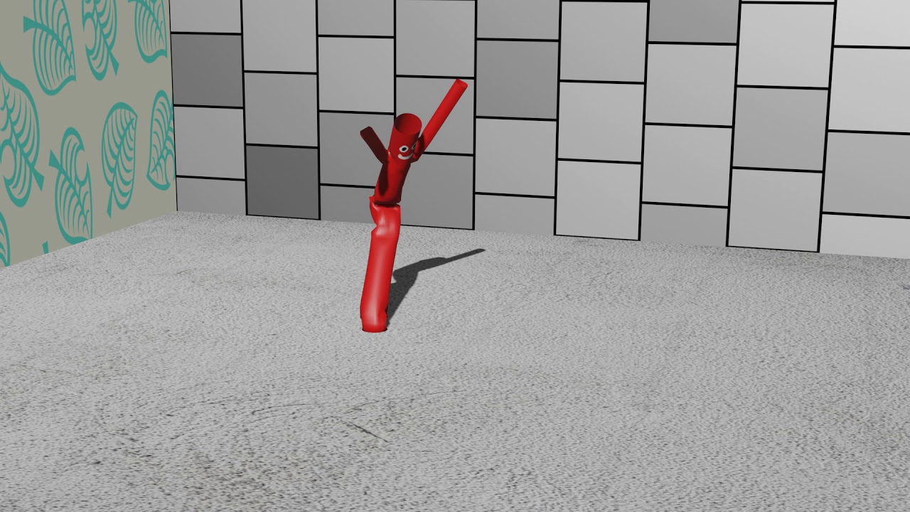 Inflatable man in Blender - YouTube