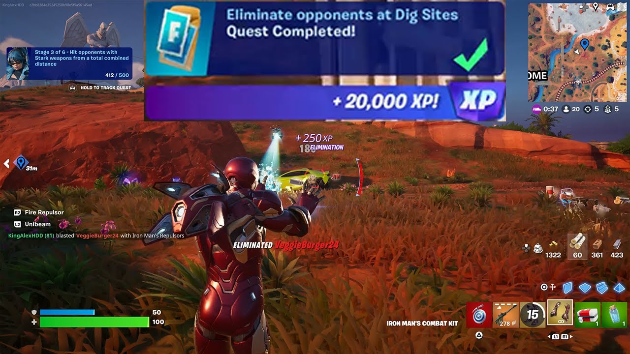 How to EASILY Eliminate opponents at Dig Sites in Fortnite locations ...