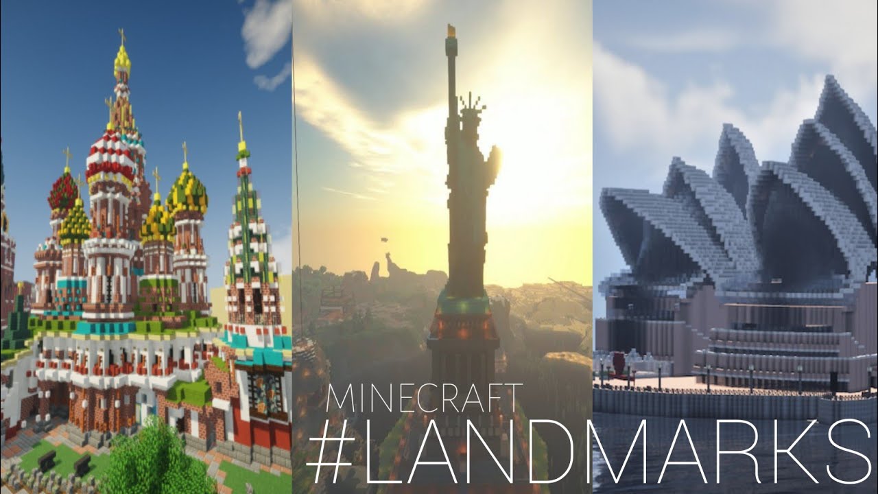 "THE LANDMARKS" Minecraft short animation - YouTube