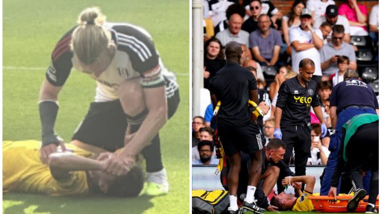Chris Basham suffers horror injury and rushed to hospital as Fulham vs ...