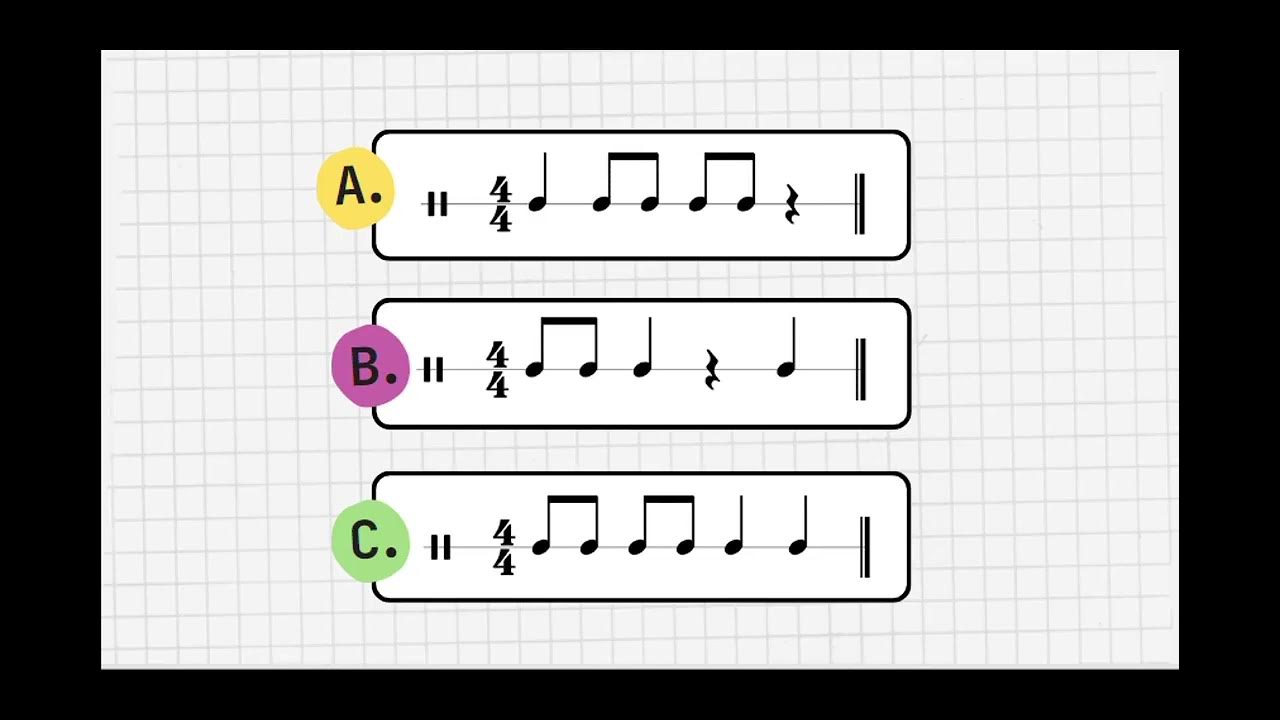 Choose the correct rhythm 1 - YouTube