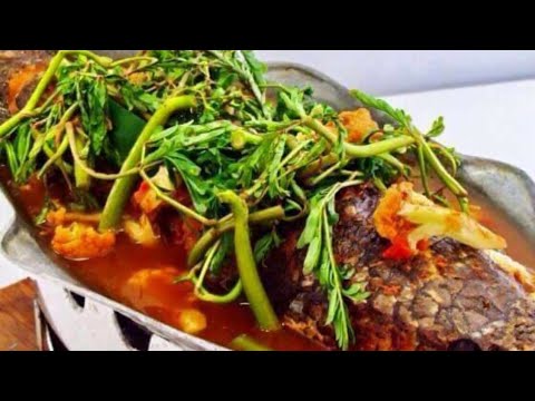 របៀបធ្វើត្រីបឹងកញ្ឆែត | Fry Fish with Water Mimosa | Khmer Food - Sieng Sokea Cooking. - YouTube